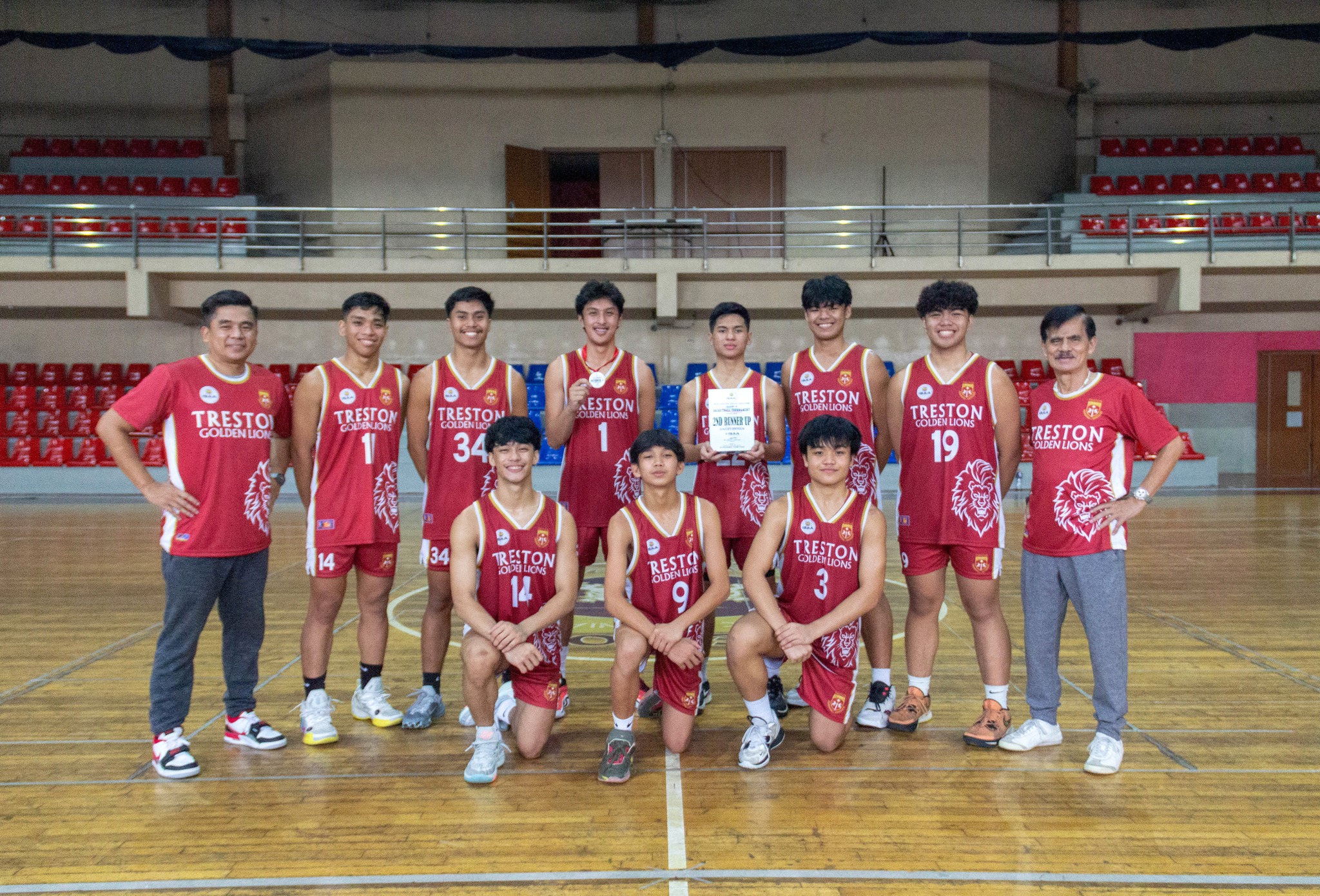 Treston Men's Basketball Teams placed 2nd runner-up in ISAA season 14 ...